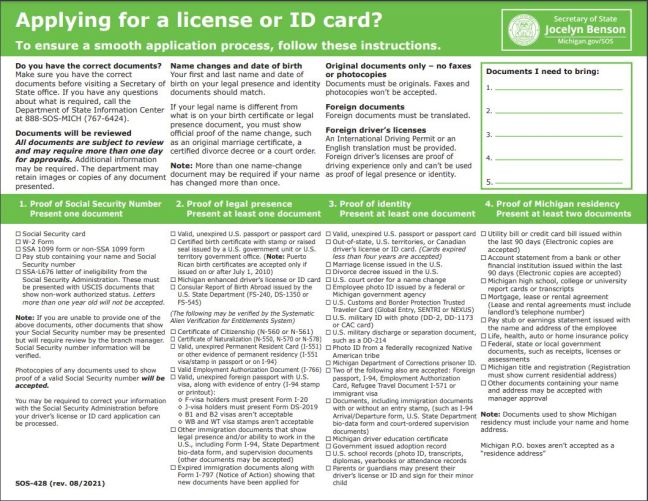 How do I obtain a Michigan Driver’s License or ID card? – Office of the ...